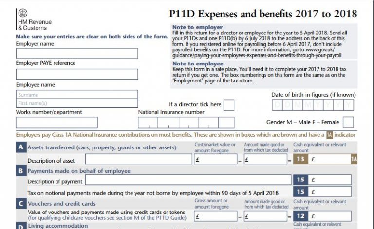 What is a P11D and do you need to complete one?